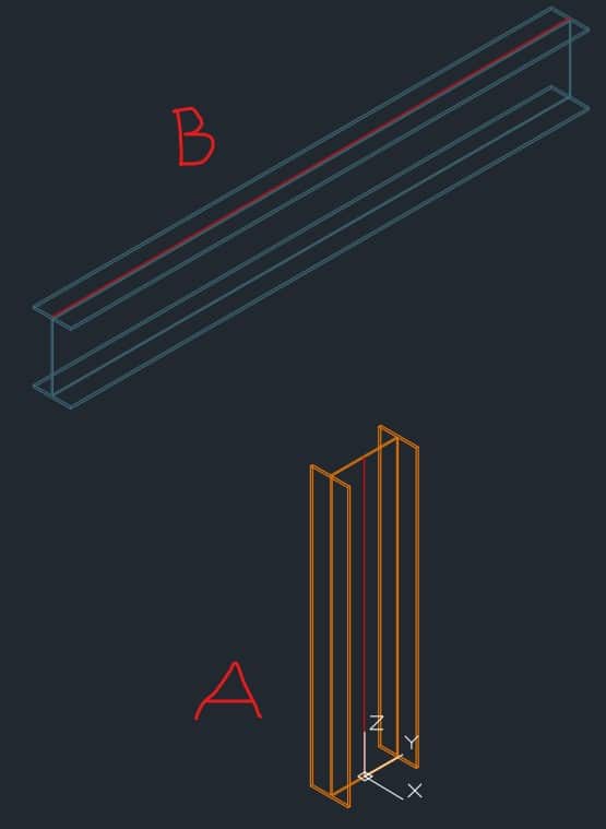 Cut Beam At Line Advance Steel - The Best Picture Of Beam