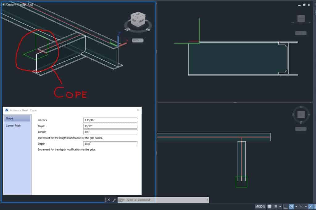 Everything About Cope in Advance Steel – Go Measure 4 me in 3D