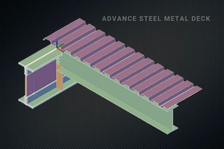 Create a Metal Deck in Advance Steel – Go Measure 4 me in 3D