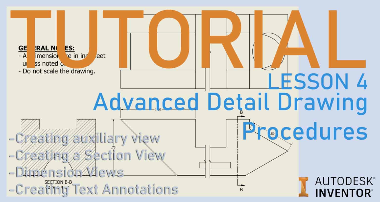 Autodesk Inventor Lesson 4 – Advanced Detail Drawing Procedures – Go ...
