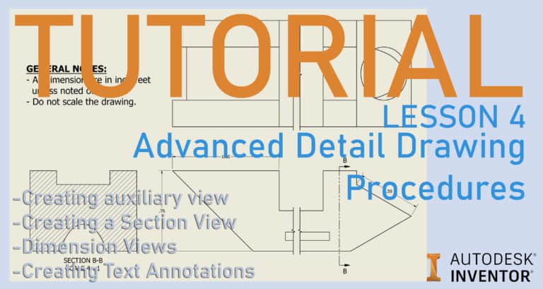 Autodesk Inventor Lesson 4 – Advanced Detail Drawing Procedures – Go ...